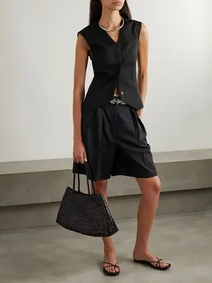 ST. AGNI Recycled-twill Vest