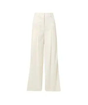 Altuzarra Zanni Pleated Wool-blend Wide-leg Pants