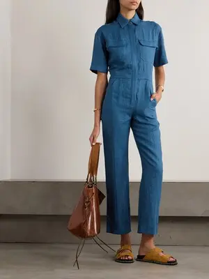 RIVET UTILITY Dynamo Linen Jumpsuit