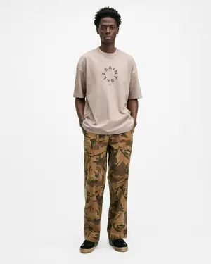 ALLSAINTS Tierra Oversized Crew Neck Logo T-shirt