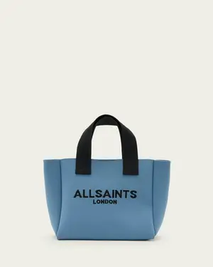 ALLSAINTS Izzy Logo Printed Tote - Steel Blue