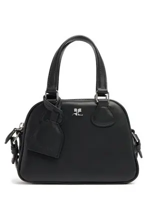 COURREGES Mini Bowling Leather Bag