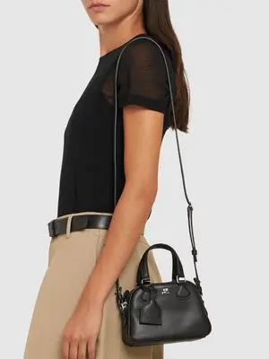 COURREGES Mini Bowling Leather Bag