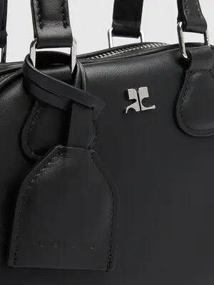 COURREGES Mini Bowling Leather Bag