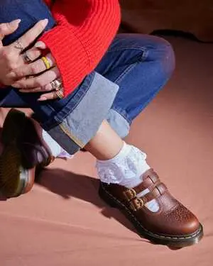 Dr. Martens 8065 Ambassador Mary Jane Shoes - Brown