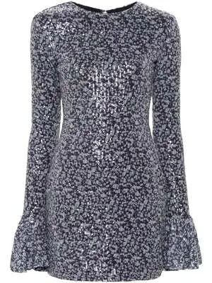 ROTATE BY BIRGER CHRISTENSEN Sequinned Mini Dress - Purple