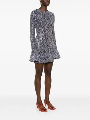 ROTATE BY BIRGER CHRISTENSEN Sequinned Mini Dress - Purple