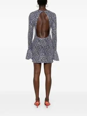 ROTATE BY BIRGER CHRISTENSEN Sequinned Mini Dress - Purple