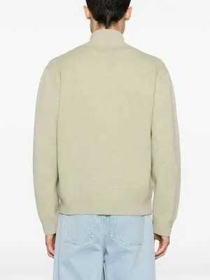 Nanushka Zip-up Merino Cardigan - Neutrals