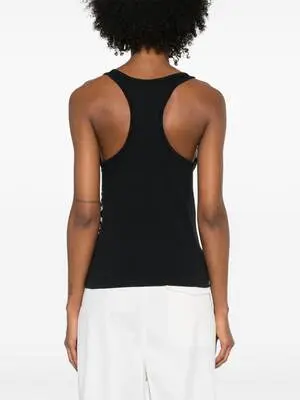 Max Mara Fortuna Logo-jacquard Tank Top - Black
