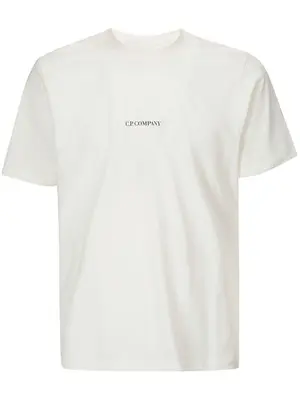 C.P. COMPANY Logo-print Cotton T-shirt - White