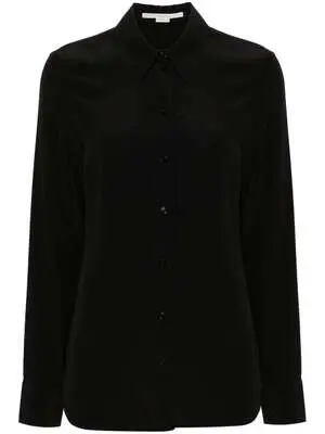Stella McCartney Pointed-collar Silk Shirt