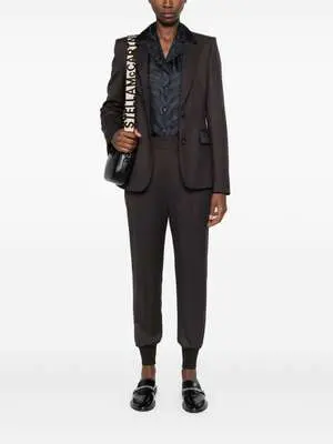 Stella McCartney Wool Tapered Trousers - Grey