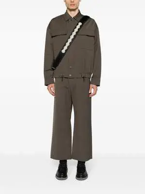 Nanushka Drawstring Twill Shirt Jacket