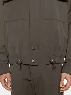 Nanushka Drawstring Twill Shirt Jacket