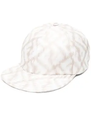 Fendi Ff Logo-print Baseball Cap - Neutrals