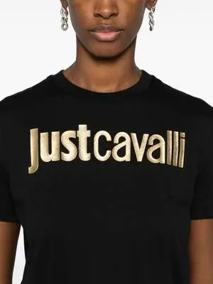 Just Cavalli Logo-laminated T-shirt