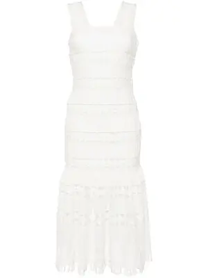 Scalloped Hem Midi Dresses