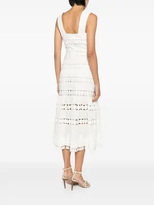 Zimmermann Trimmed Midi Dress - White