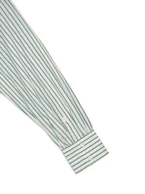 FRAME Cutaway Collar Striped Shirt