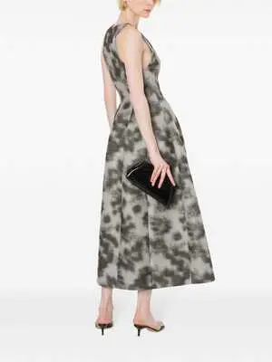 Philosophy Di Lorenzo Serafini Abstract-print Full Skirt Dress