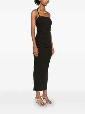 Nanushka Ruched Halterneck Midi Dress