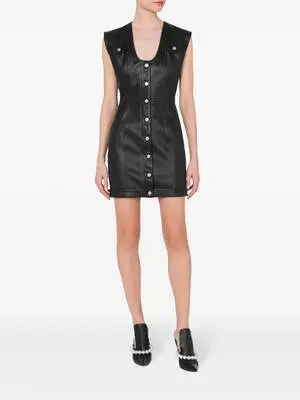 Moschino Leather Mini Dress