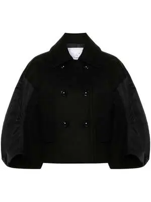Sacai Panelled Double-breasted Jacket