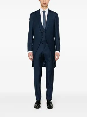 Canali Single-breasted Wool Suit - Blue
