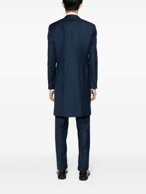Canali Single-breasted Wool Suit - Blue