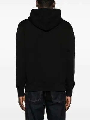 Versace Logo Plaque Cotton Hoodie
