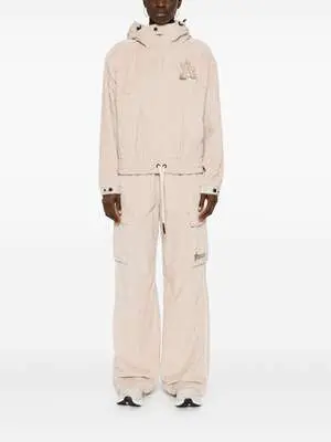 Moncler Logo Patch Corduroy Trousers - Pink