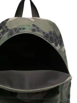 Valentino Garavani Camouflage Canvas Backpack