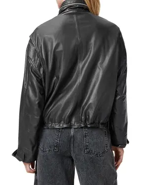 ALLSAINTS Clay Leather Jacket - Black