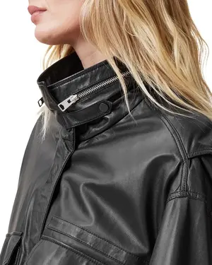 ALLSAINTS Clay Leather Jacket - Black