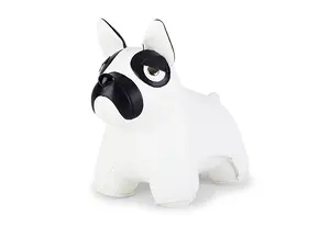 ZUNY French Bulldog Bookend - White + Black