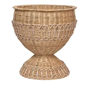 JULISKA Provence Rattan Medium Urn - Whitewash