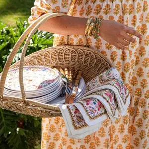 JULISKA Provence Rattan Gathering Basket