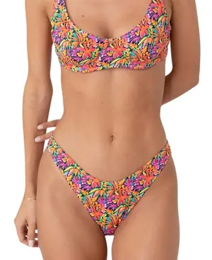 BRIGHT SWIMWEAR Capri Bikini Bottom A Tropical Night
