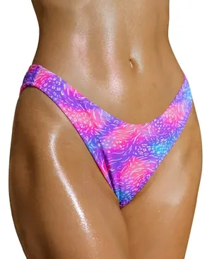 BRIGHT SWIMWEAR Capri Bikini Bottom - Neon Animal