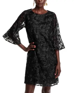 Caroline Rose Bella Dress - Black/black