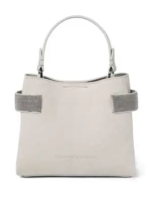 Brunello Cucinelli Small Essence Tote Bag - Grey