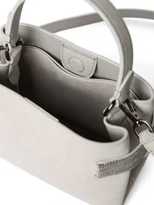 Brunello Cucinelli Small Essence Tote Bag - Grey