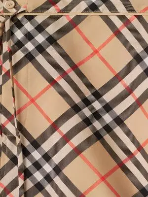 Burberry Check-print Silk Shorts