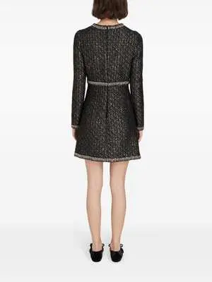 Giambattista Valli Tweed Curved Sequins Dress