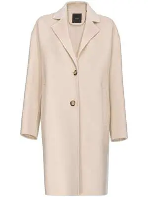 Pinko Cacciavite Single-breasted Coat - Neutrals