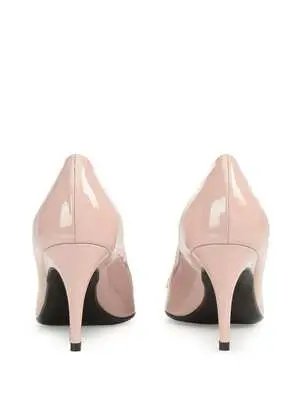 SERGIO ROSSI 75mm Laminated Leather Pumps - Pink