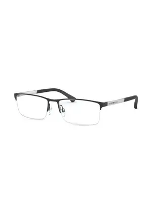 Emporio Armani Rectangle Eyeglasses - Black