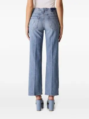 MOTHER The Kick It Wide-leg Jeans - Blue