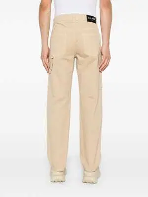 Balmain Logo Patch Tapered Trousers